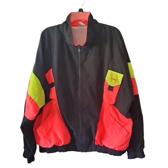 Prince | Jackets & Coats | Vintage 8s Prince Mens Sz L Black Neon ...